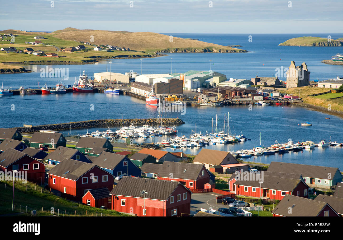 Scalloway village, Shetland Islands, Scotland Stock Photo - Alamy