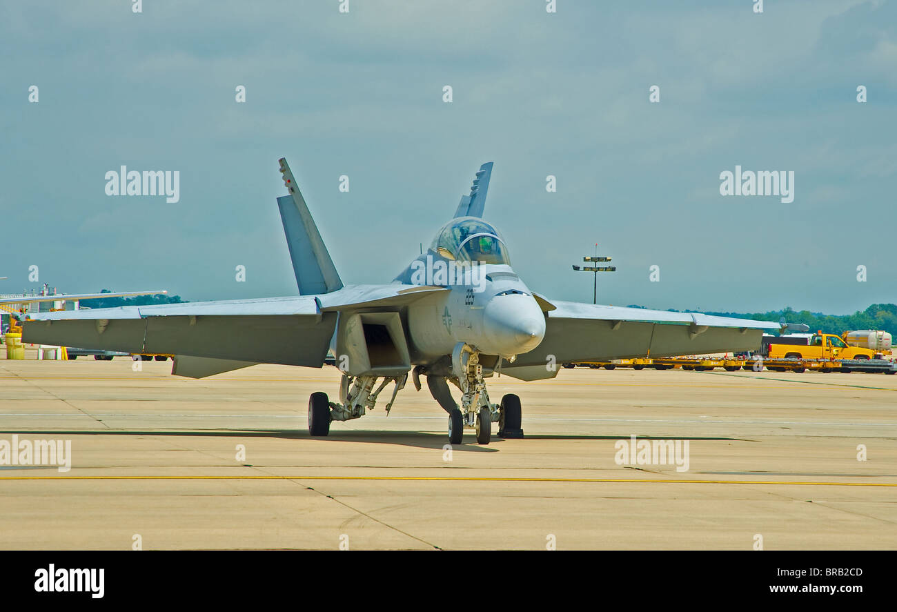 Ready for taking off for demonstration flight at air show U.S. Navy F/A ...