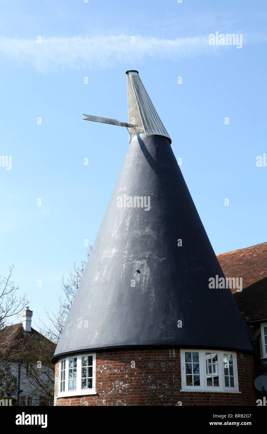 Traditional Kentish Oast house roof. These buildings were built as ...