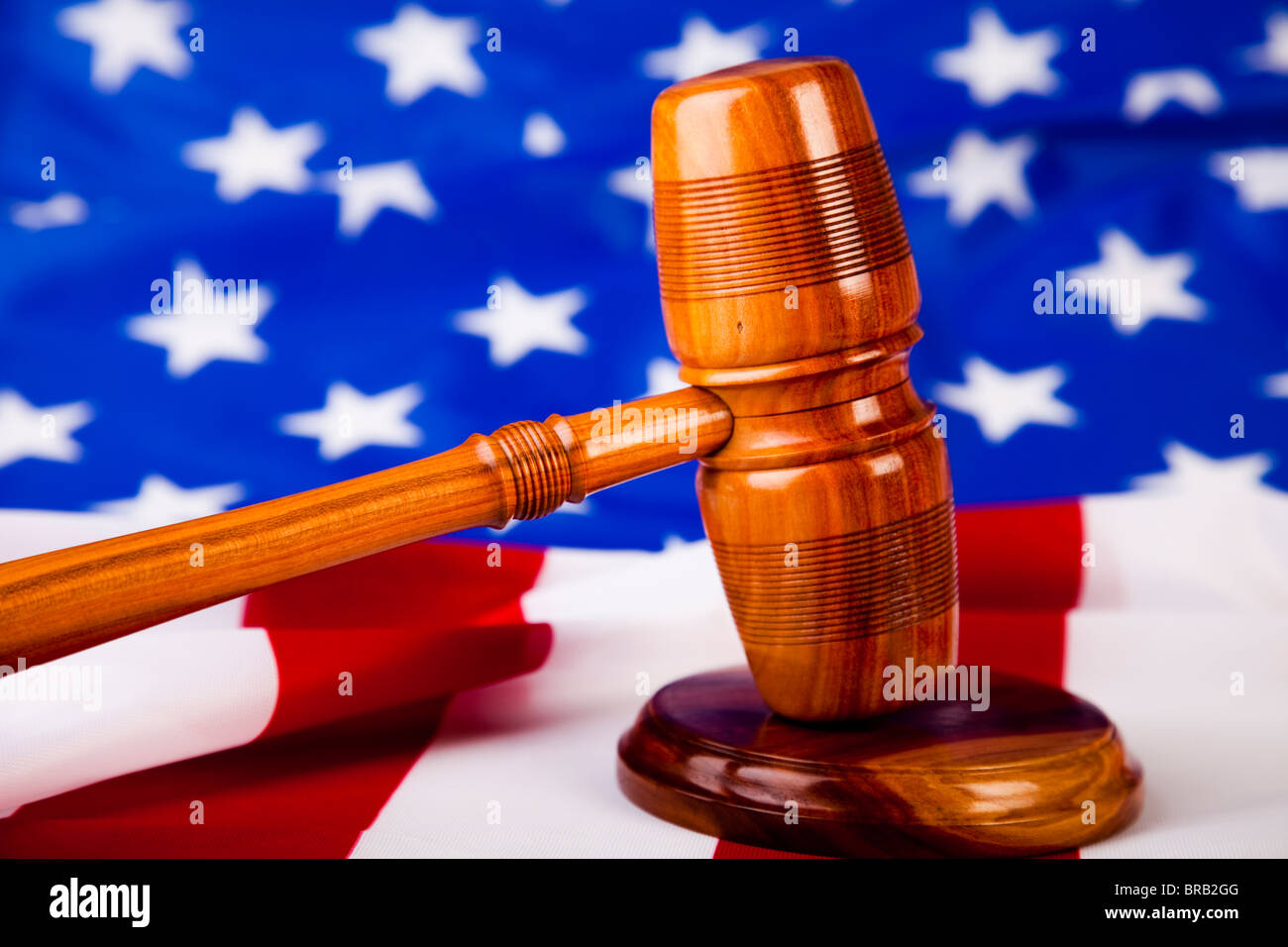 Gavel & Flag Stock Photo - Alamy
