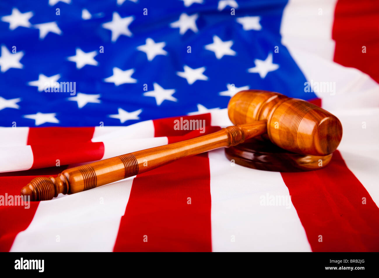 Gavel & Flag Stock Photo - Alamy