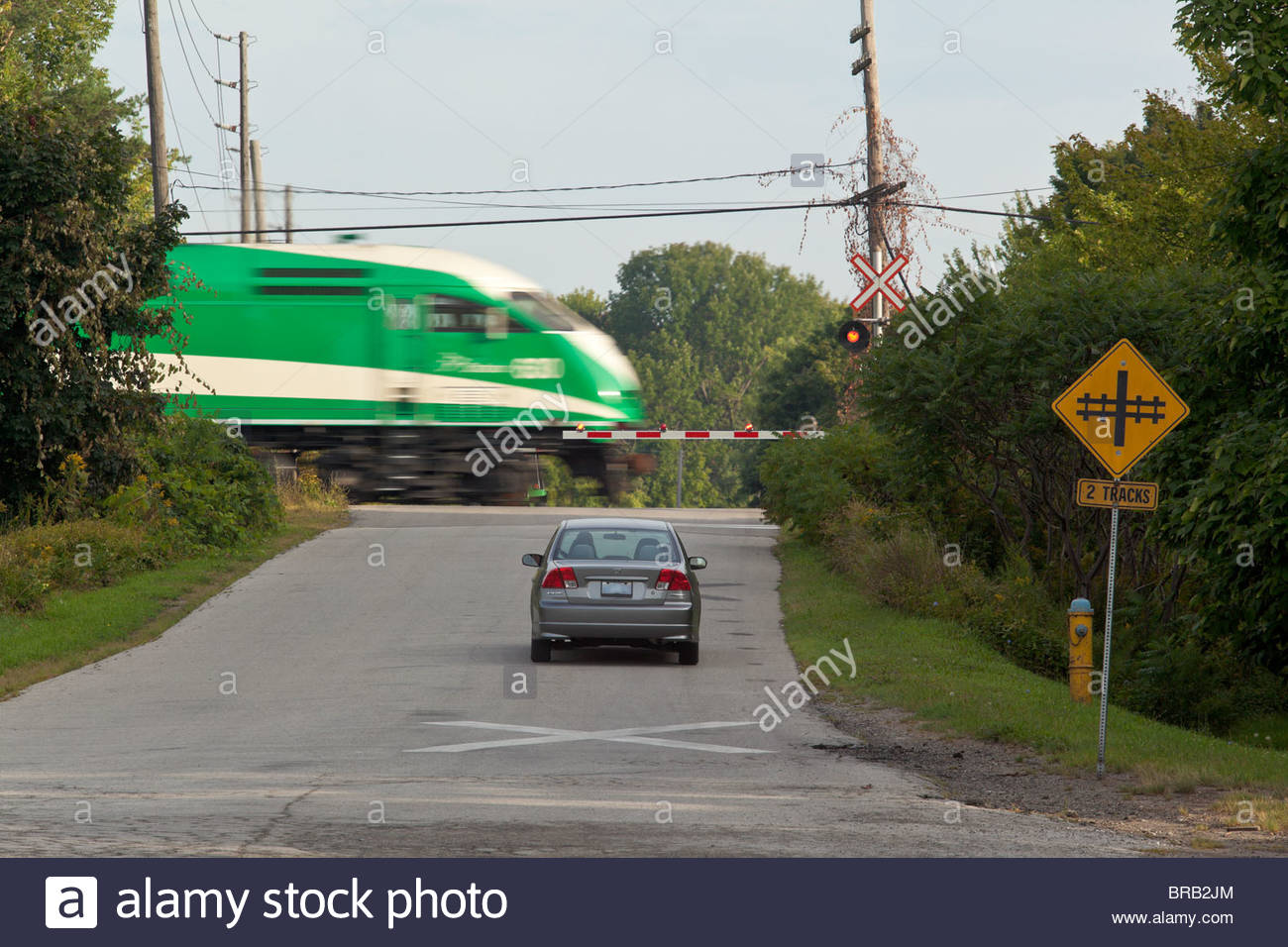 Level Crossing With Train High Resolution Stock Photography and Images ...