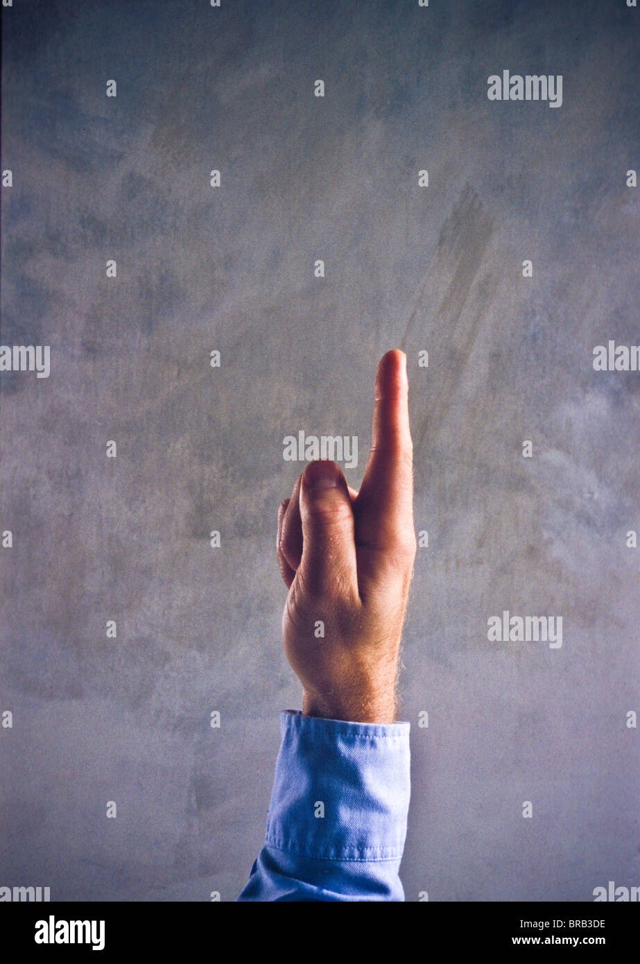 One male hand, finger number one, signifying first, best, winner ...