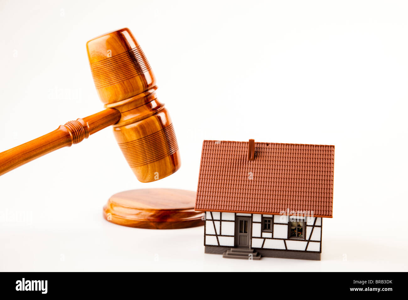 Gavel In Action Stock Photo - Alamy