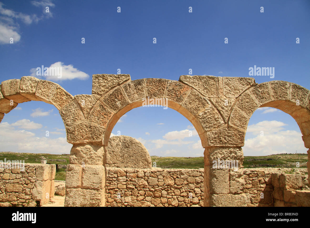 Southern Hebron Mountain, the ancient Synagogue of Susya Stock Photo ...