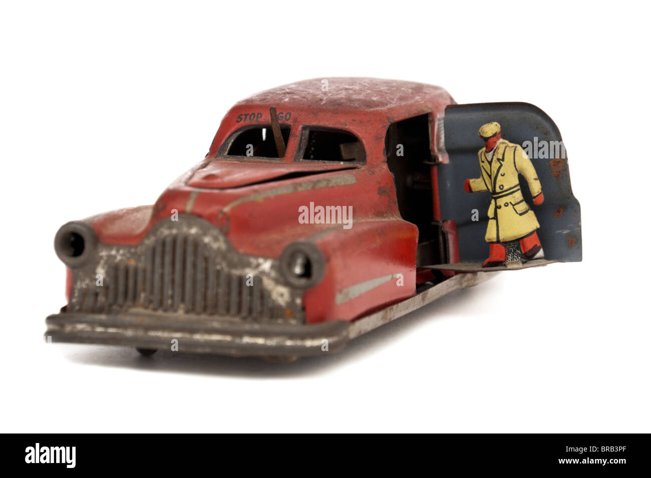 Vintage 1950's French tinplate toy Auto-Miracle 2002 car by Joustra ...