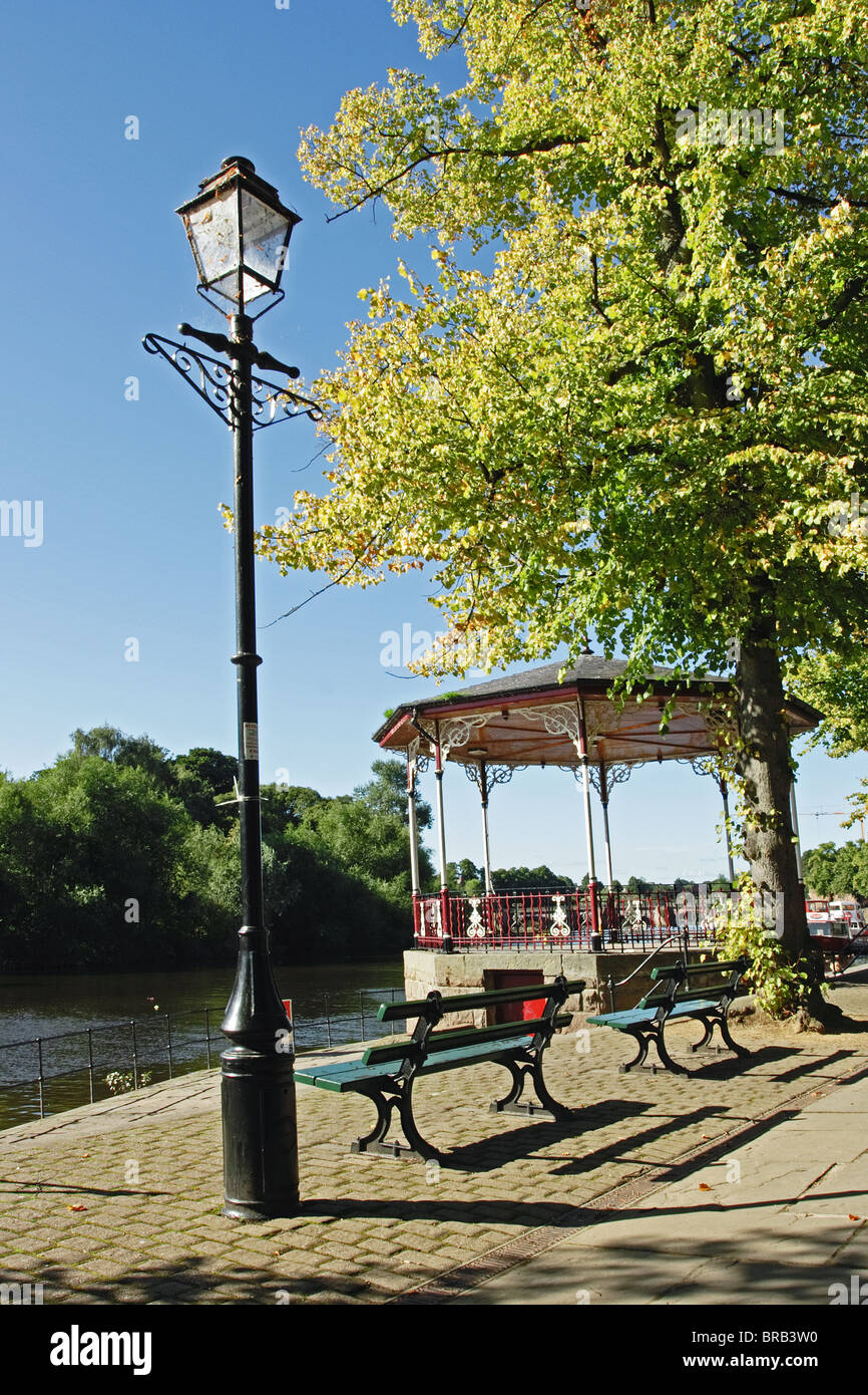 The Bandstand on the riverside at Chester, England Stock Photo - Alamy