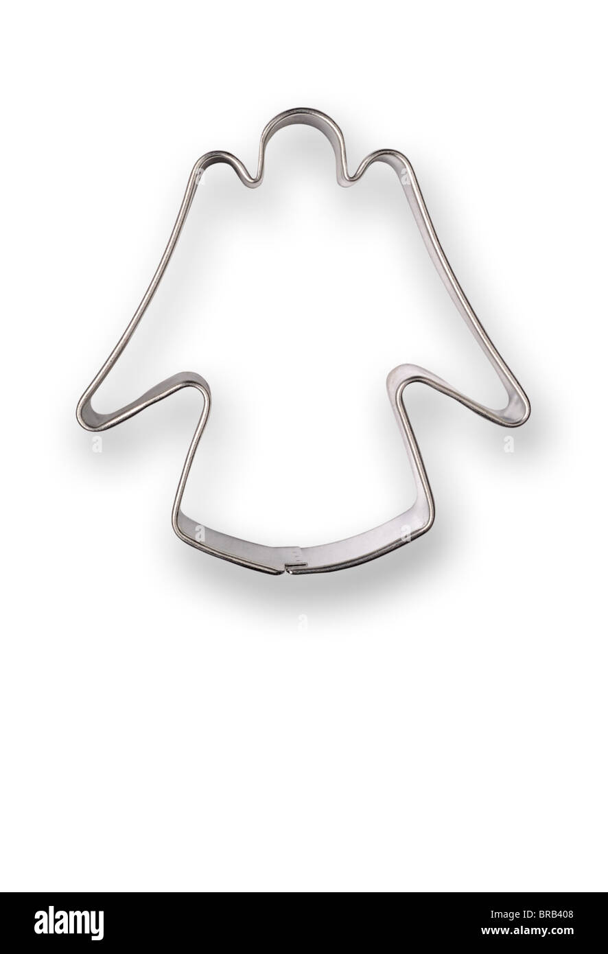 Angel shaped cookie cutter with clipping path Stock Photo - Alamy