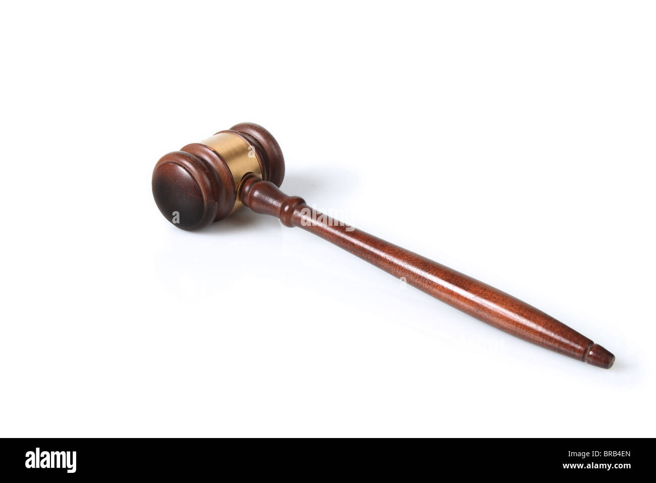 Simple gavel on white hi-res stock photography and images - Alamy