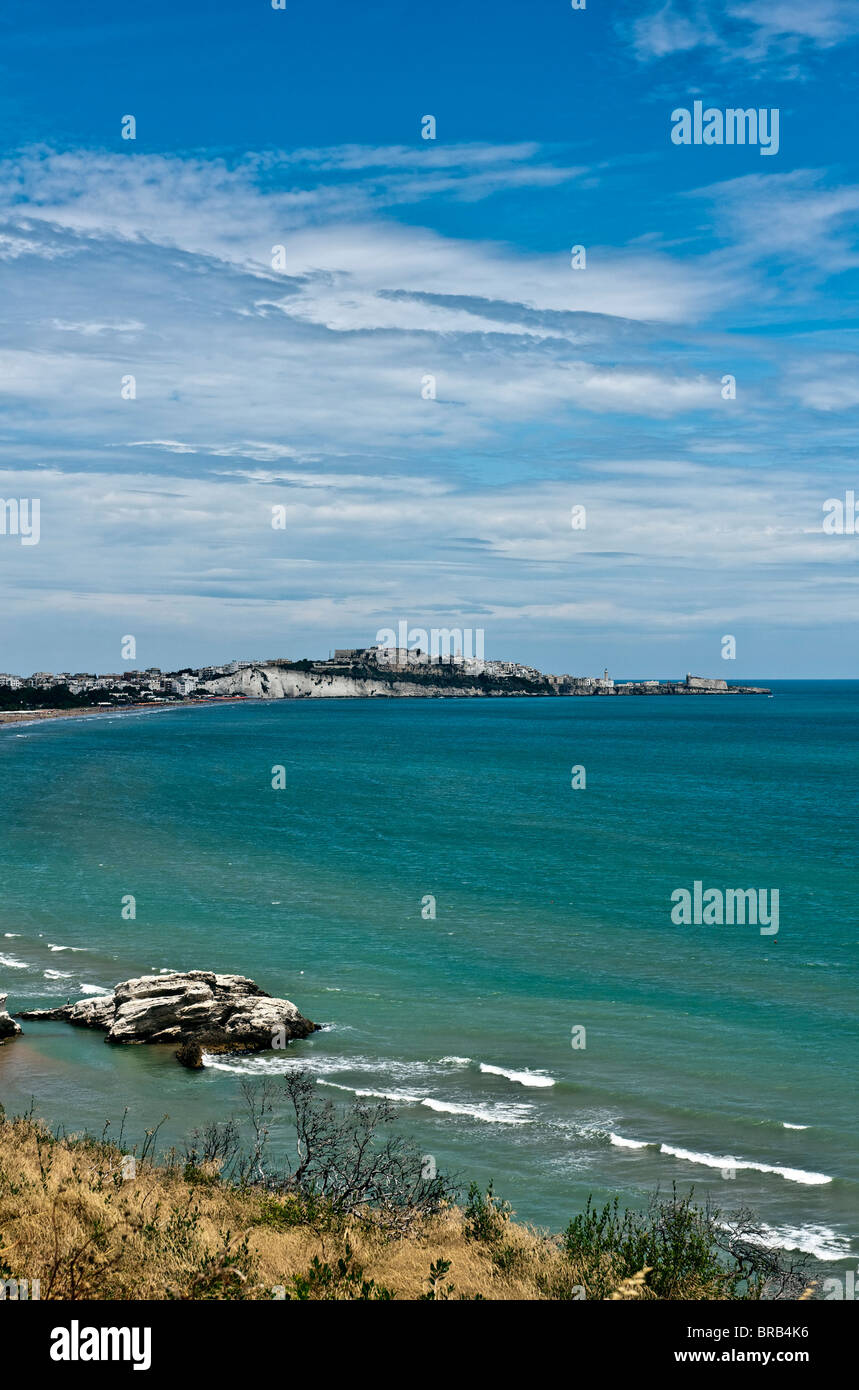 Beach of Vieste, National park of Gargano, Foggia, Apulia, Italy Stock ...