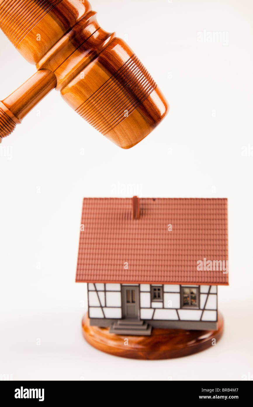 Gavel In Action Stock Photo - Alamy