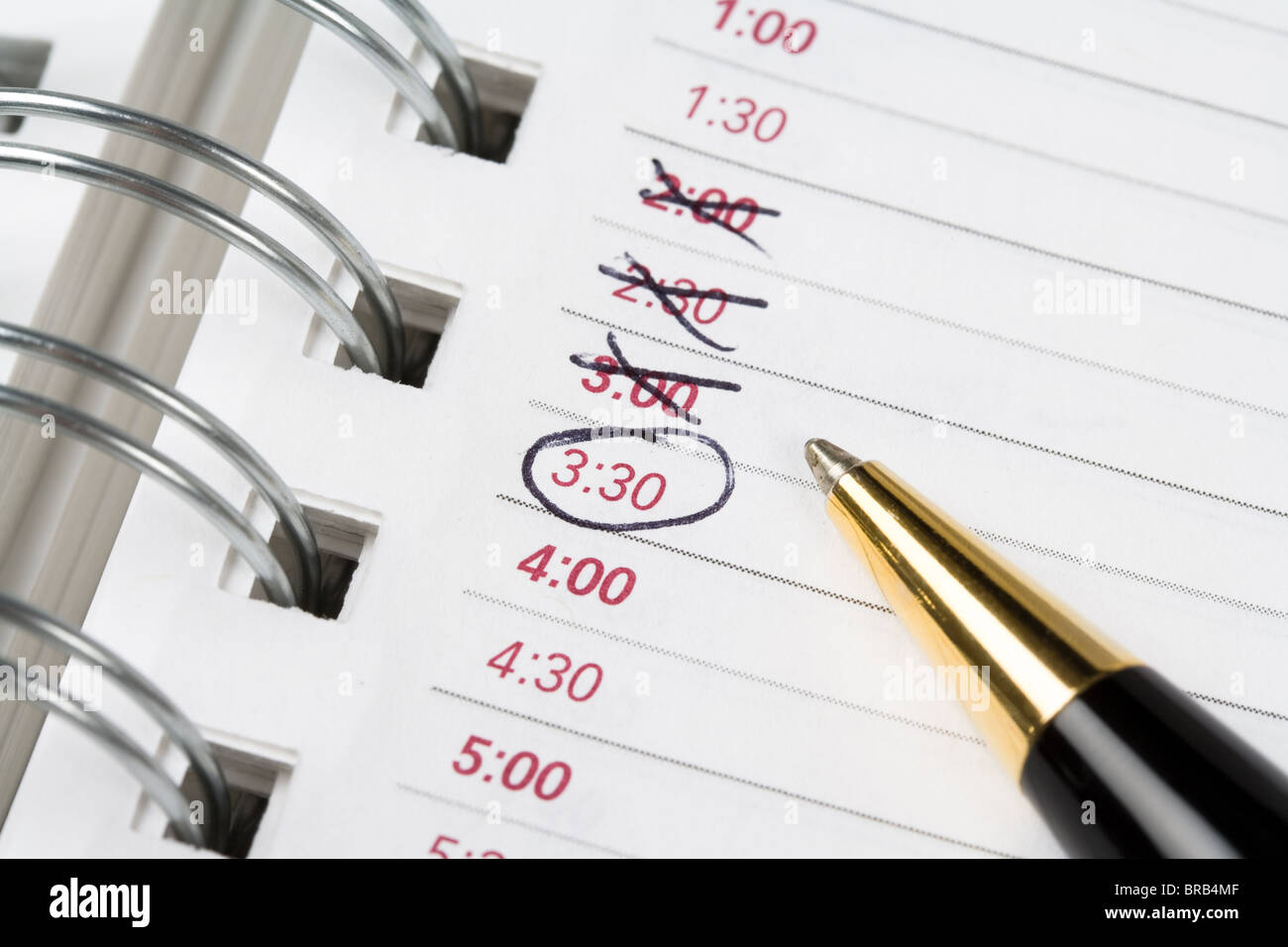 Calendar agenda, schedule, close up shot for background Stock Photo - Alamy