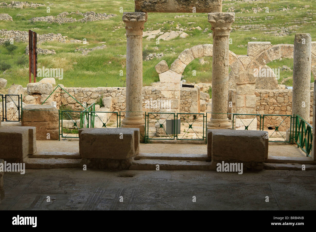 Southern Hebron Mountain, the ancient Synagogue of Susya Stock Photo ...