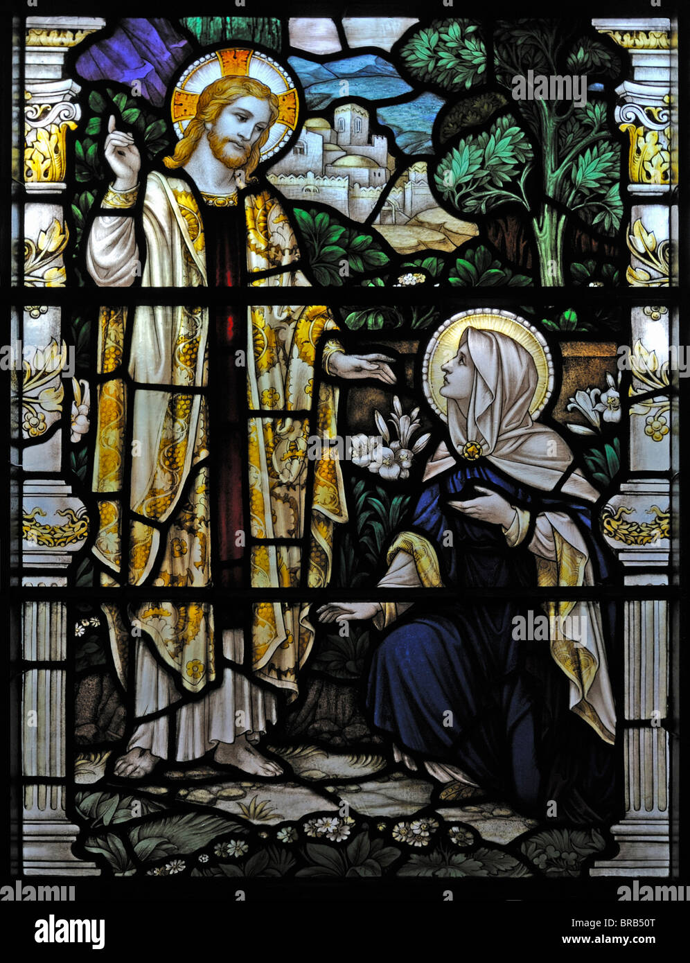 "Resurrection Morning" window (detail). Church of Saint Mary the Virgin ...