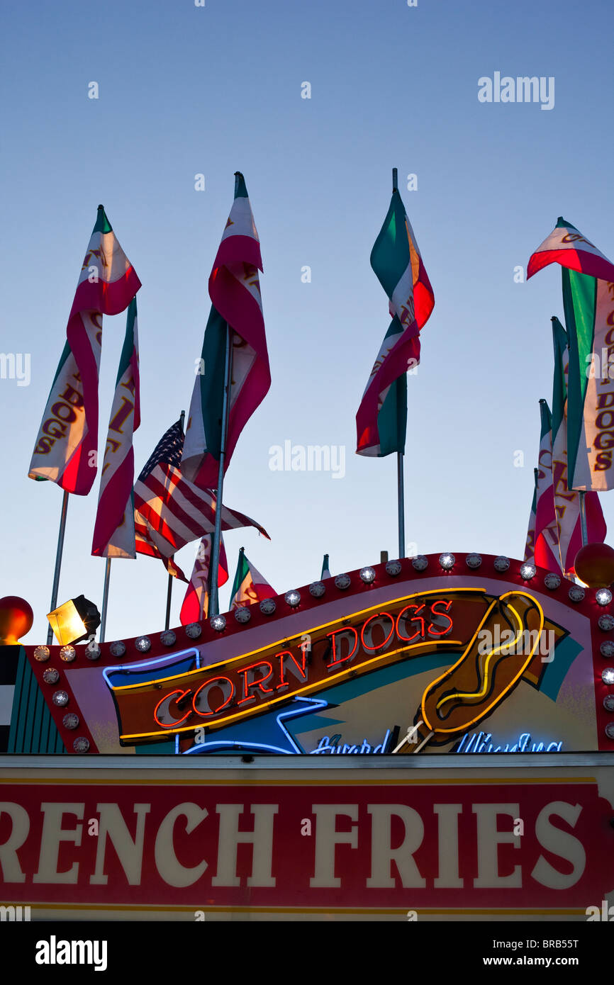 Corndog stand at the fair Stock Photo - Alamy