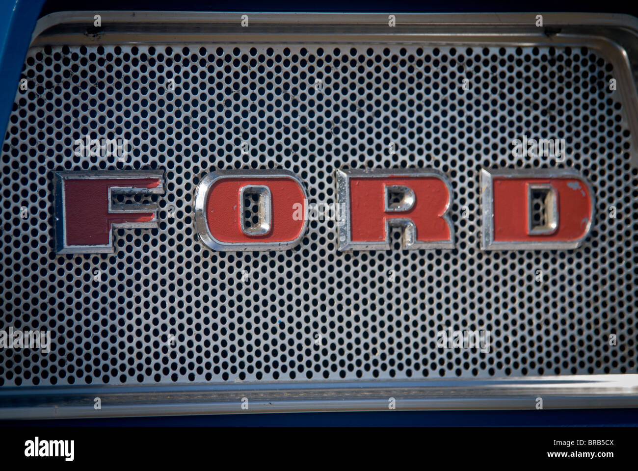 Ford badge logo on tractor Stock Photo - Alamy