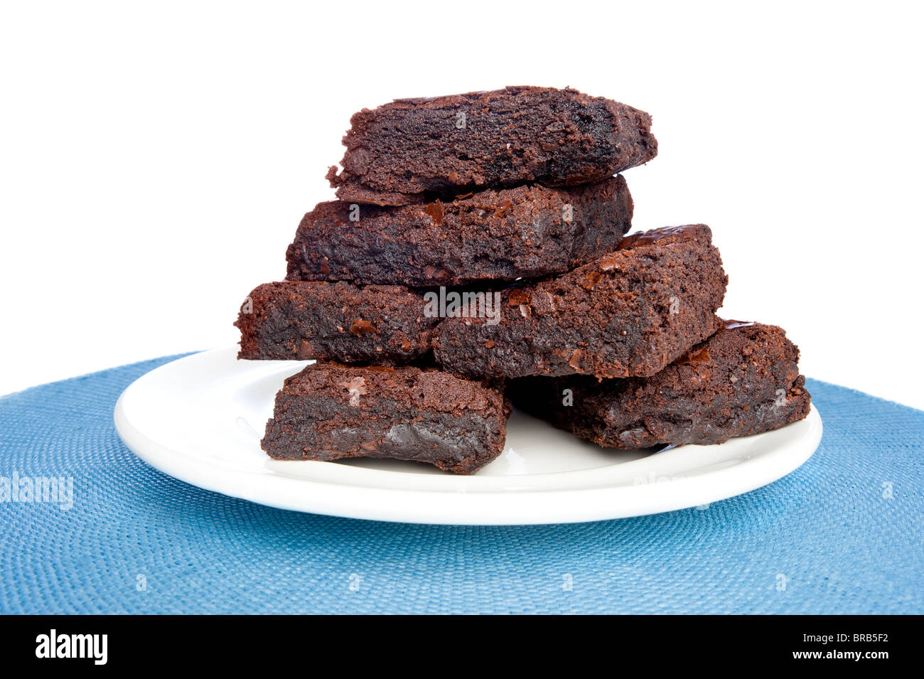Brownies on plate hi-res stock photography and images - Alamy