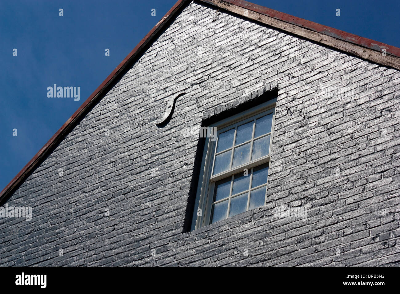 Old style brick townhouse Stock Photo - Alamy