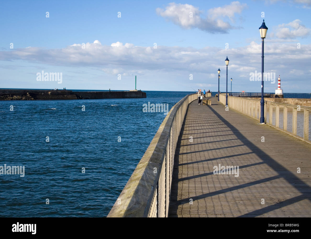 Amble pier hi-res stock photography and images - Alamy