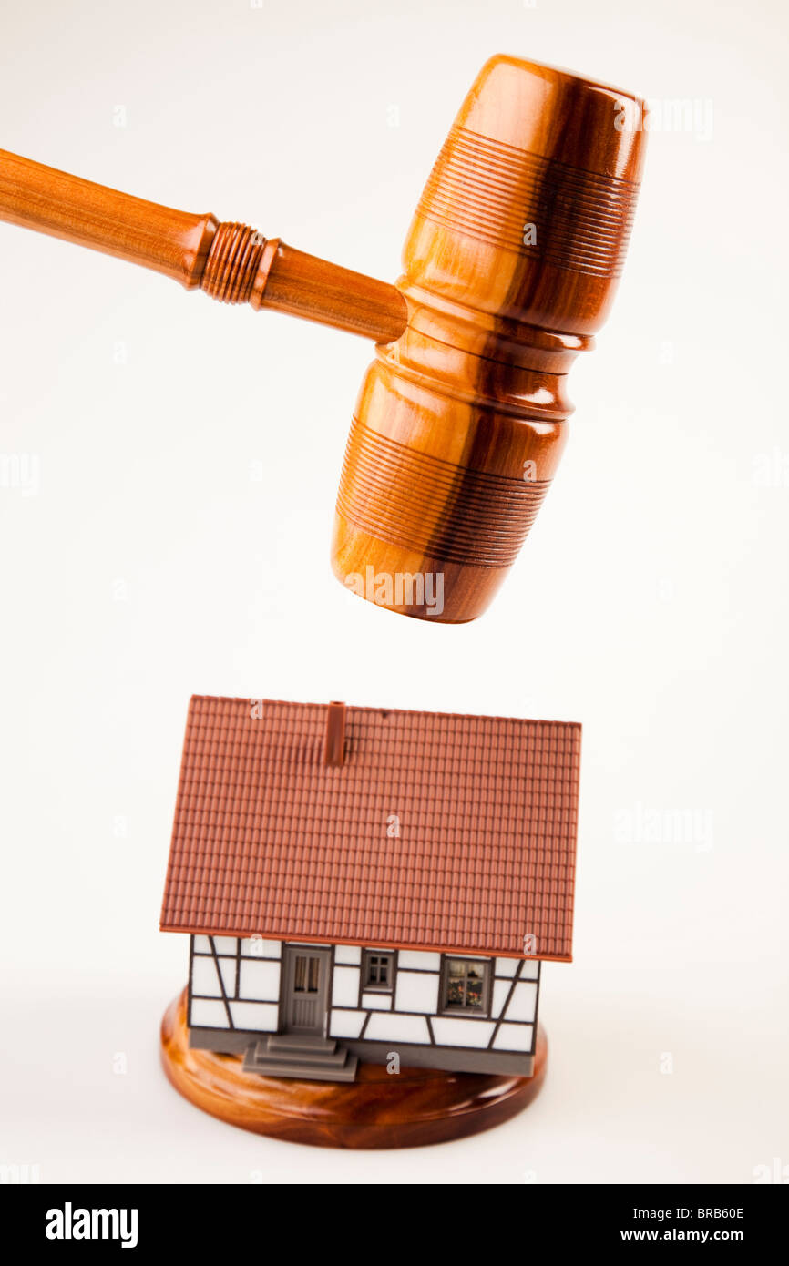Gavel In Action Stock Photo - Alamy