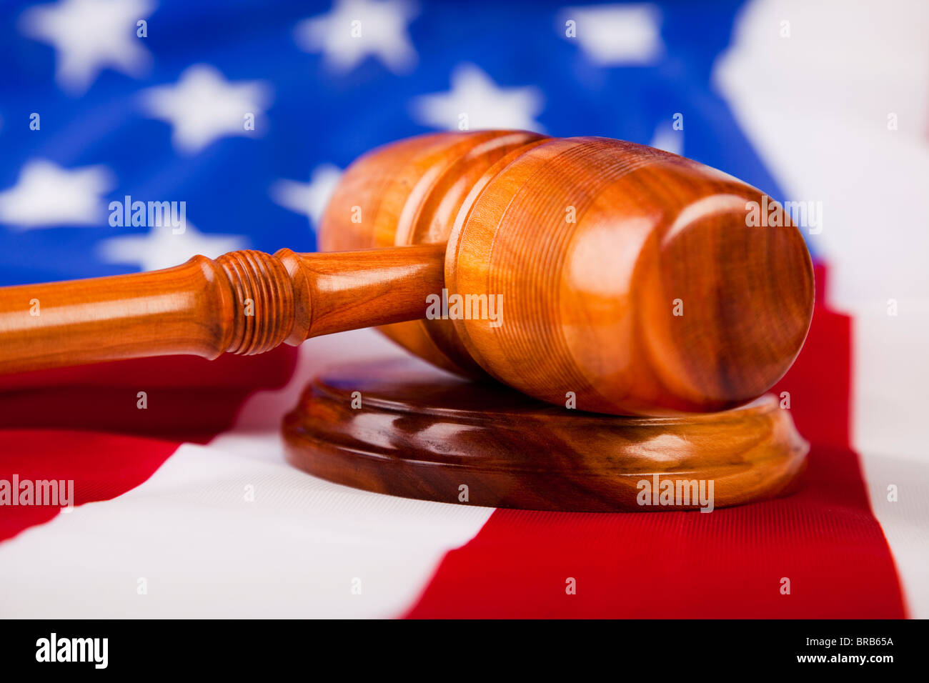 Gavel & Flag Stock Photo - Alamy