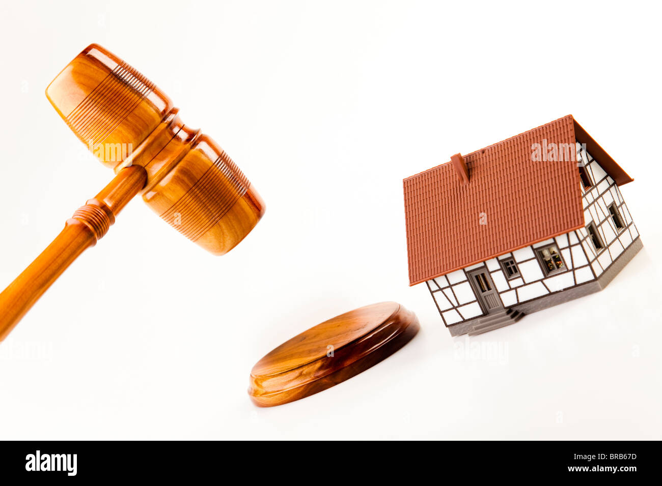 Gavel In Action Stock Photo - Alamy