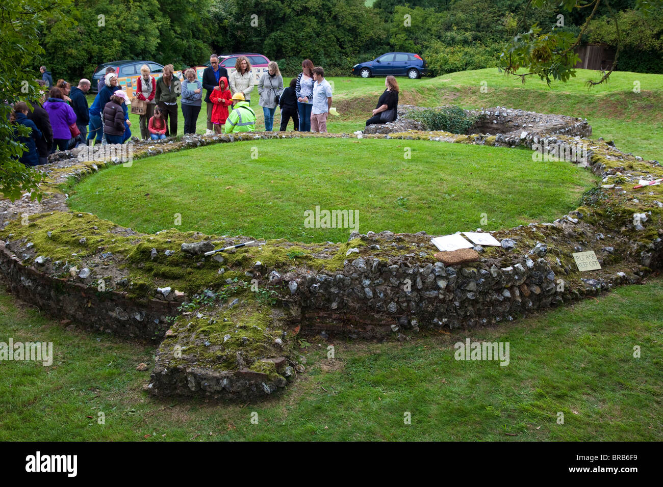 Roman tombs, archaeological remains, Keston, Kent, UK Stock Photo - Alamy