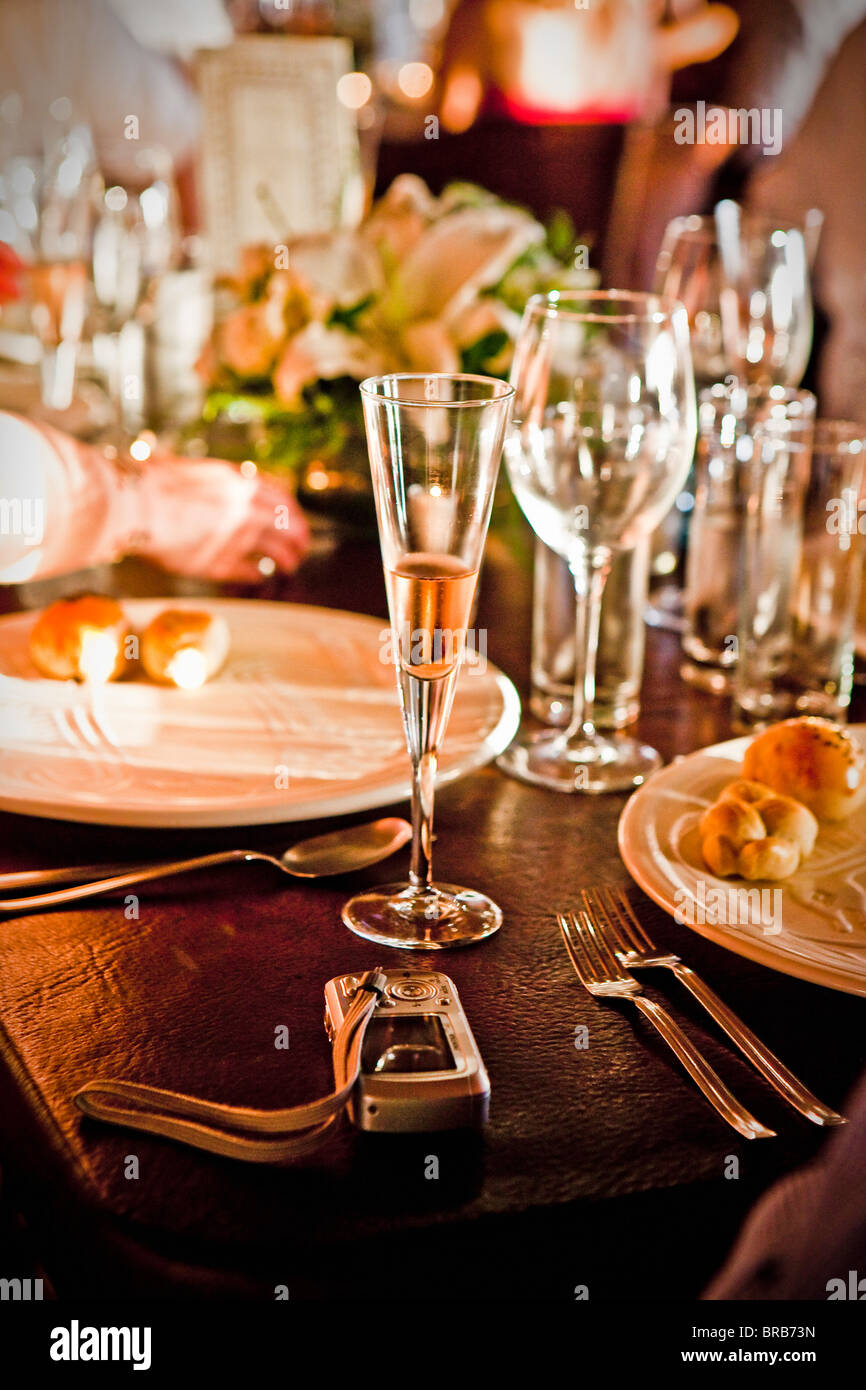camera on set table Stock Photo - Alamy
