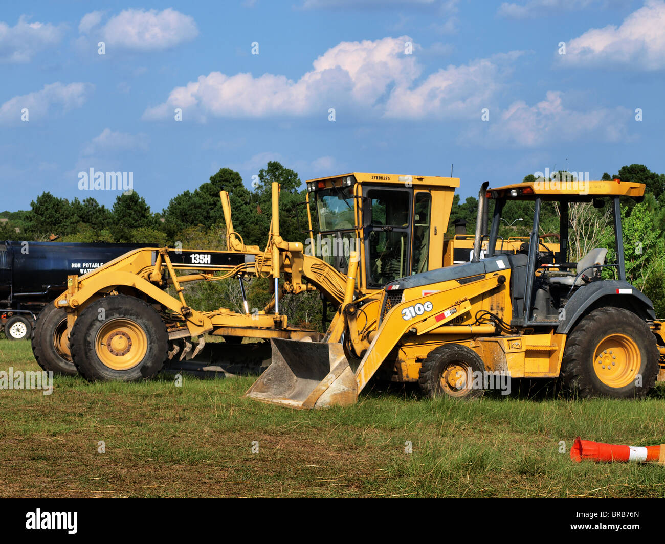 construction heavy equipment graders plow tractor disc roadwork mowing ...