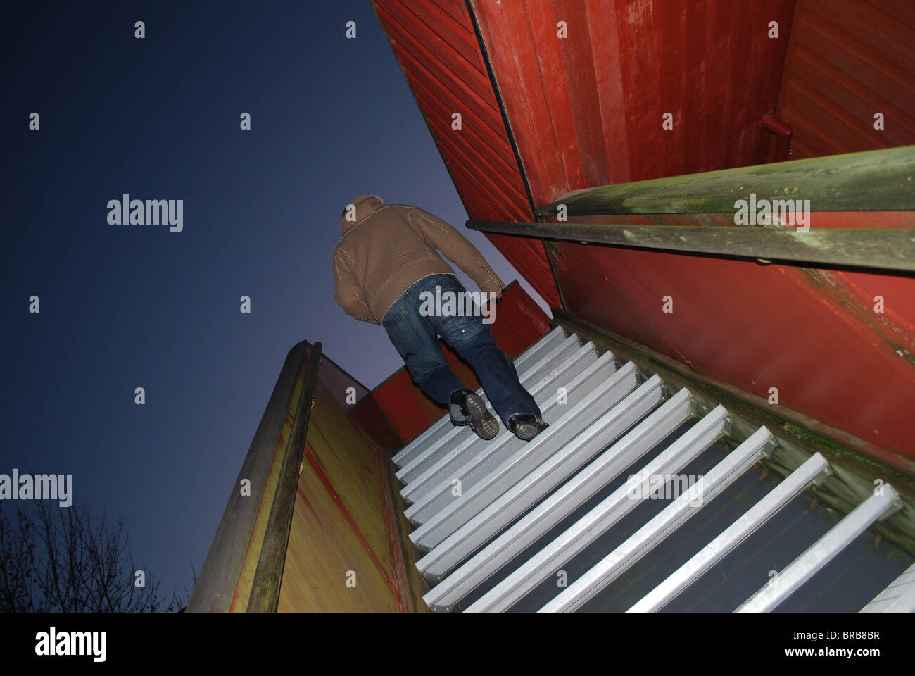 man in stairs Stock Photo - Alamy