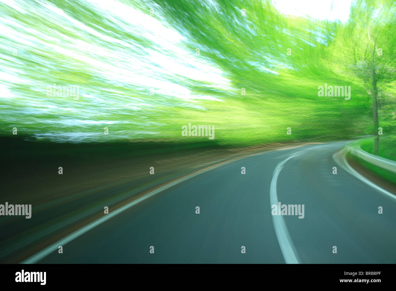 Road in motion blur Stock Photo - Alamy