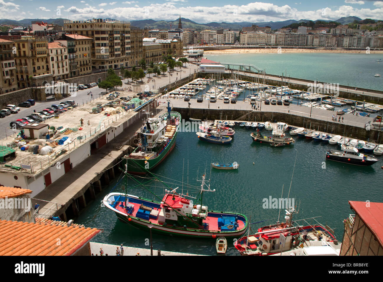 San Sebastian marina Stock Photo - Alamy