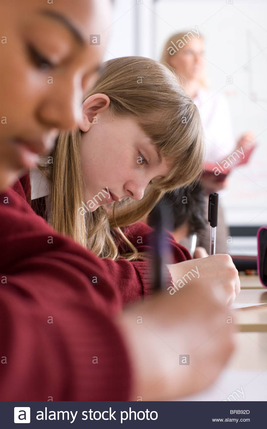 Students Writing Exam Uniform Stock Photos & Students Writing Exam ...