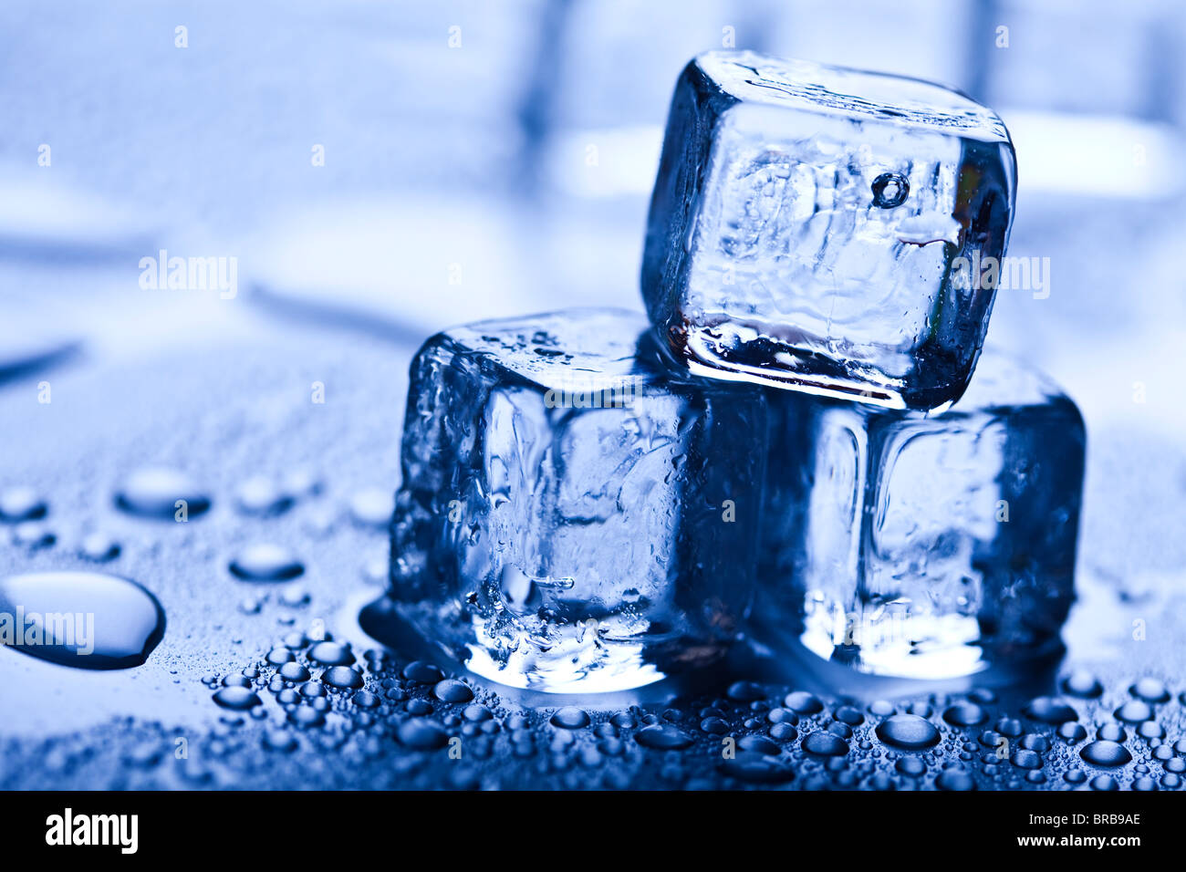 Transparent ice cubes Stock Photo - Alamy