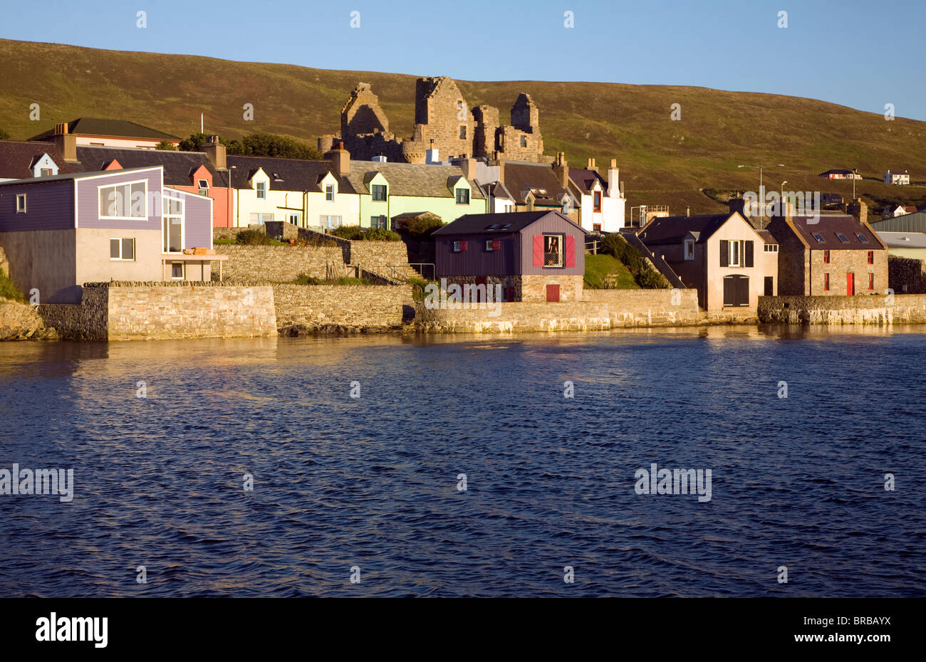 Scalloway village, Shetland Islands, Scotland Stock Photo - Alamy