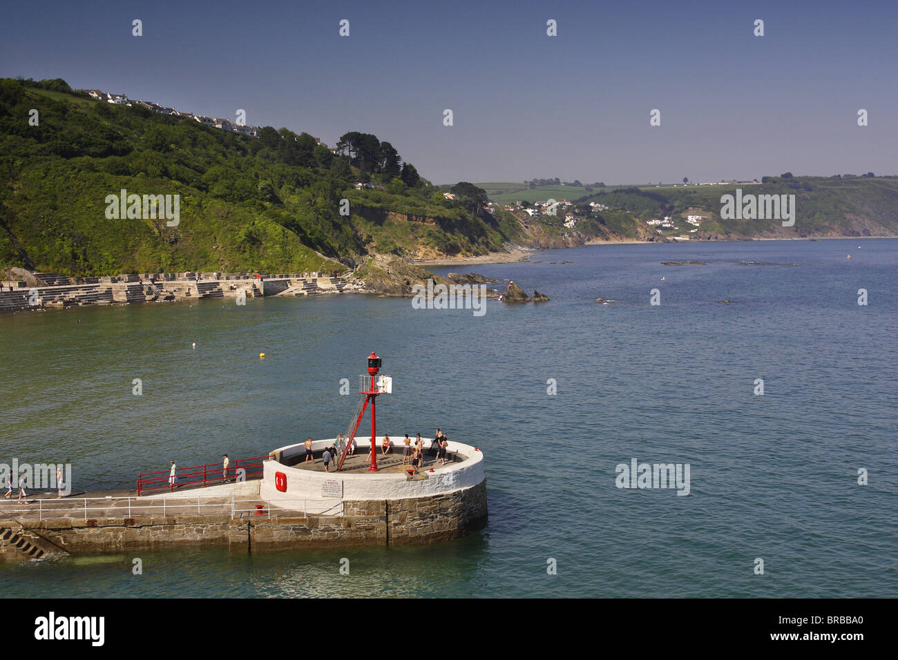 The Banjo pier in Looe, Cornwall, UK Stock Photo - Alamy