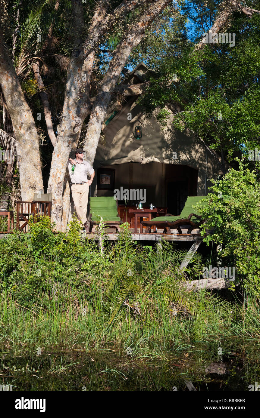 Abu Camp, Okavango Delta, Botswana Stock Photo - Alamy