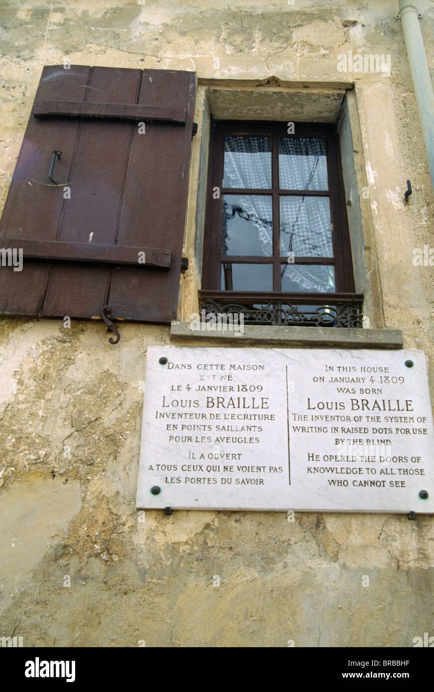 France Ile de France Coupvray Commemorative Plaque On The House Of ...