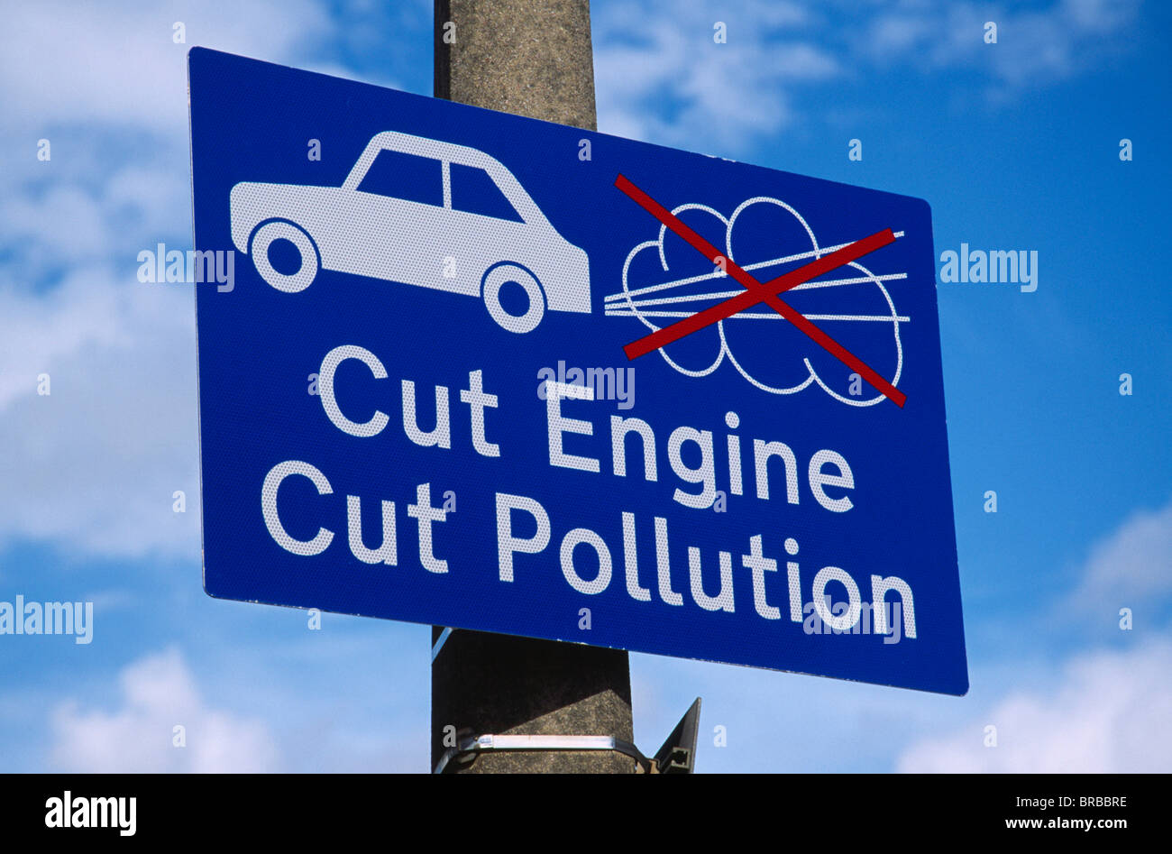 Environment Pollution Air Cut Engine Exhaust Pollution Sign At Urban ...