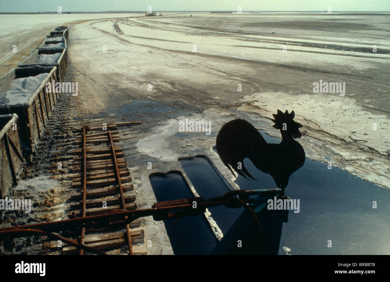 KAZAKHSTAN Central Asia Aral Sea Salt Lake 15km from Aralsk with salt ...