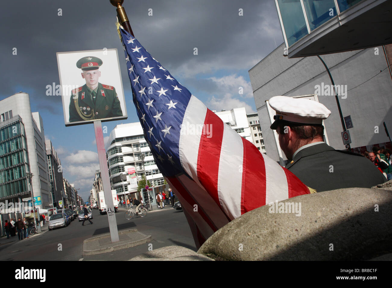 Checkpoint charlie portrait soviet soldier hi-res stock photography and ...