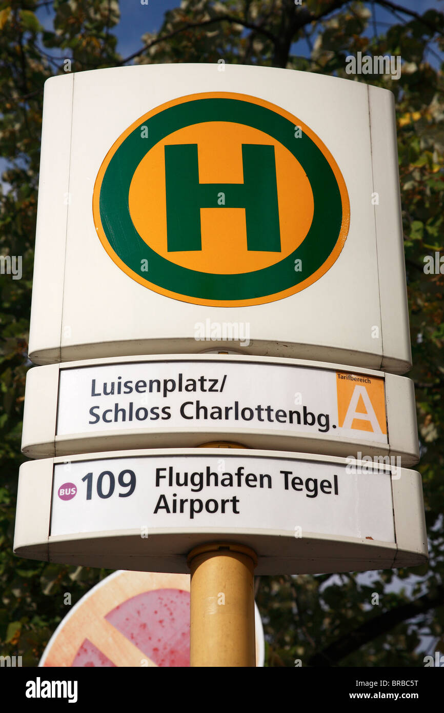 Germany berlin bus and tram stop sign hi-res stock photography and ...