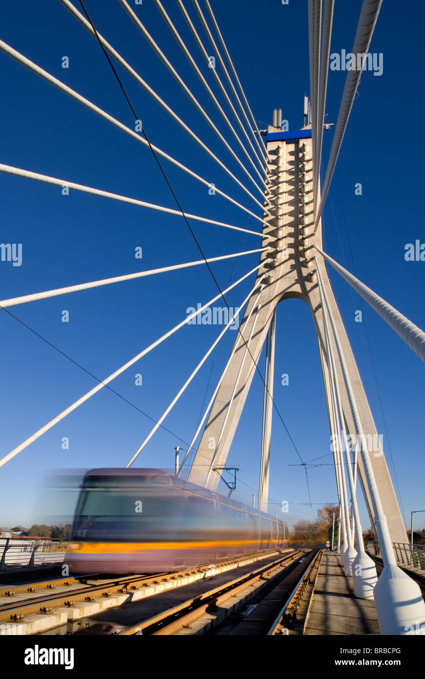Luas irish speed dublin tram light rail system ireland hi-res stock ...