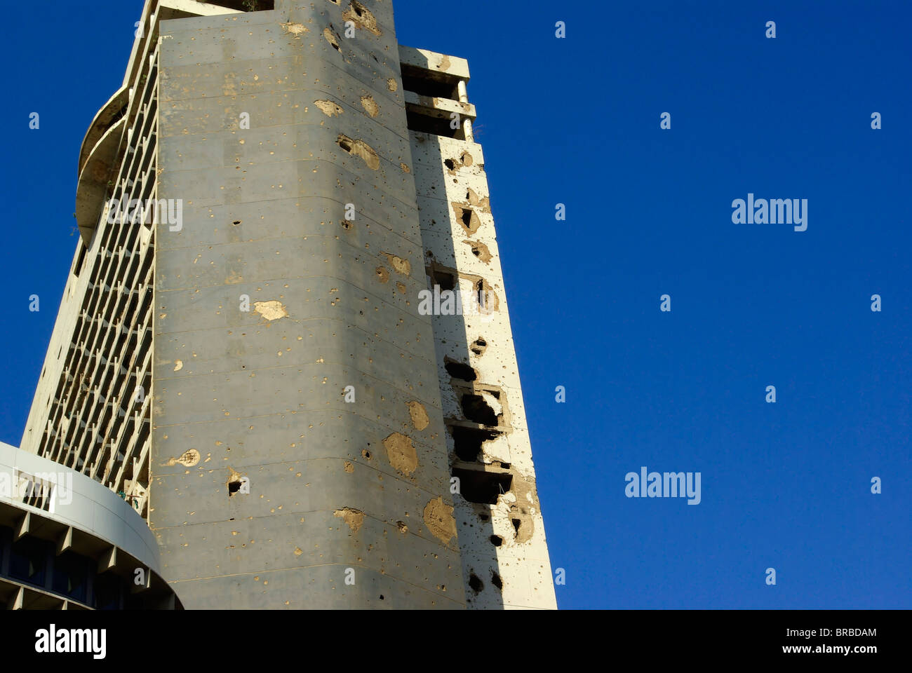 LEBANON Middle East Beruit Holiday Inn hotel downtown Beirut building ...