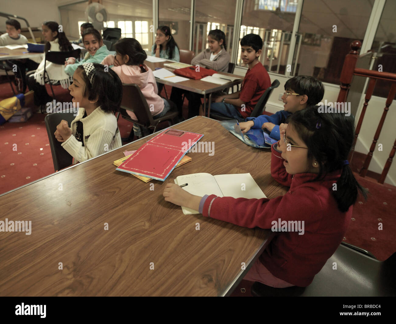 Hindu Centre Wimbledon London England Children In Hindu Class Stock ...