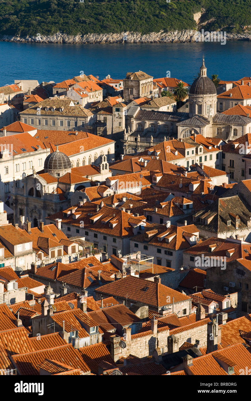 View over the old town of Dubrovnik, UNESCO World Heritage Site ...