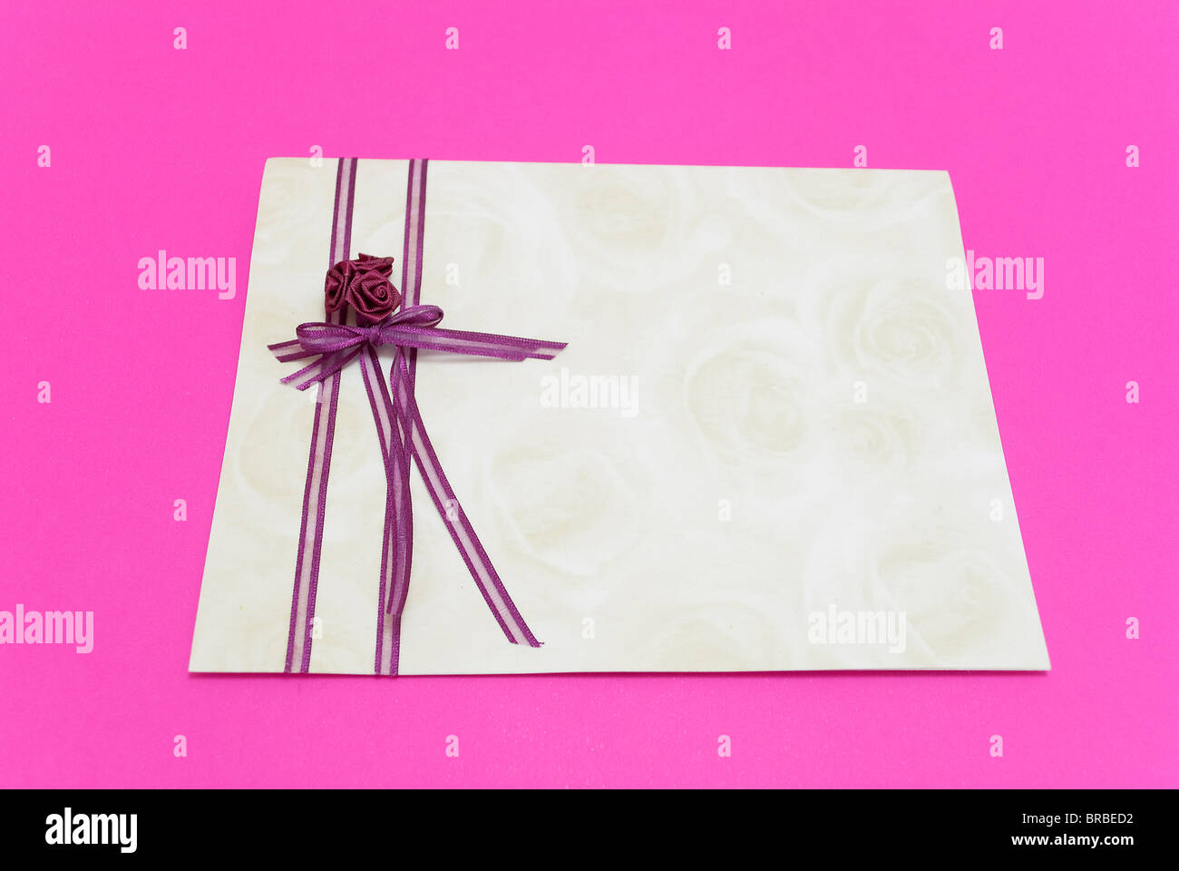 envelope with bow Stock Photo - Alamy