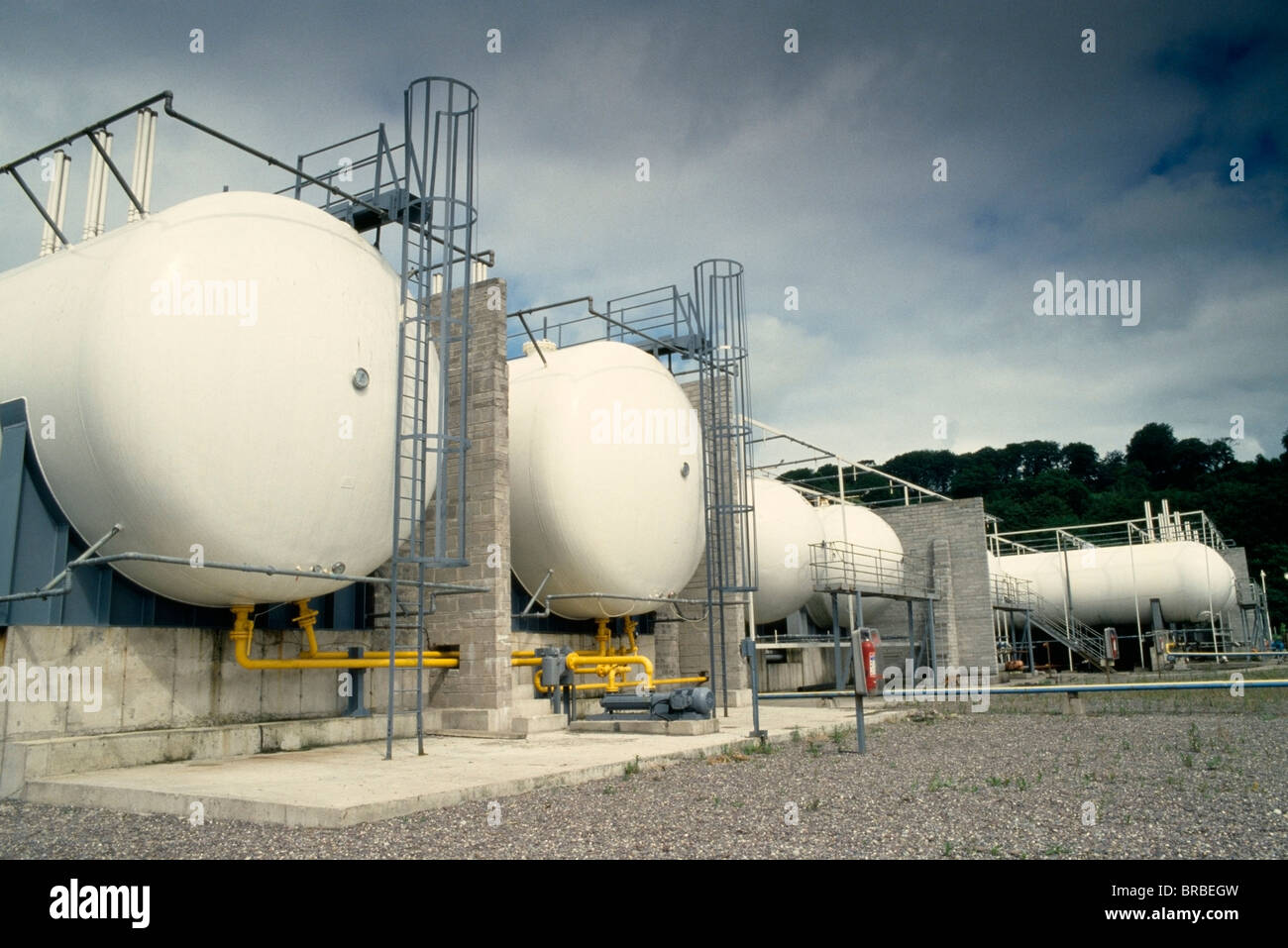 Industrial Lpg Containers Stock Photo - Alamy