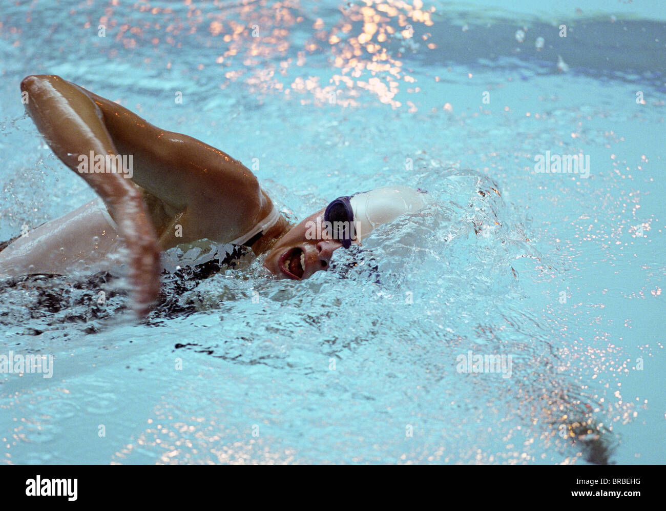 Woman front crawl swimming hi-res stock photography and images - Alamy