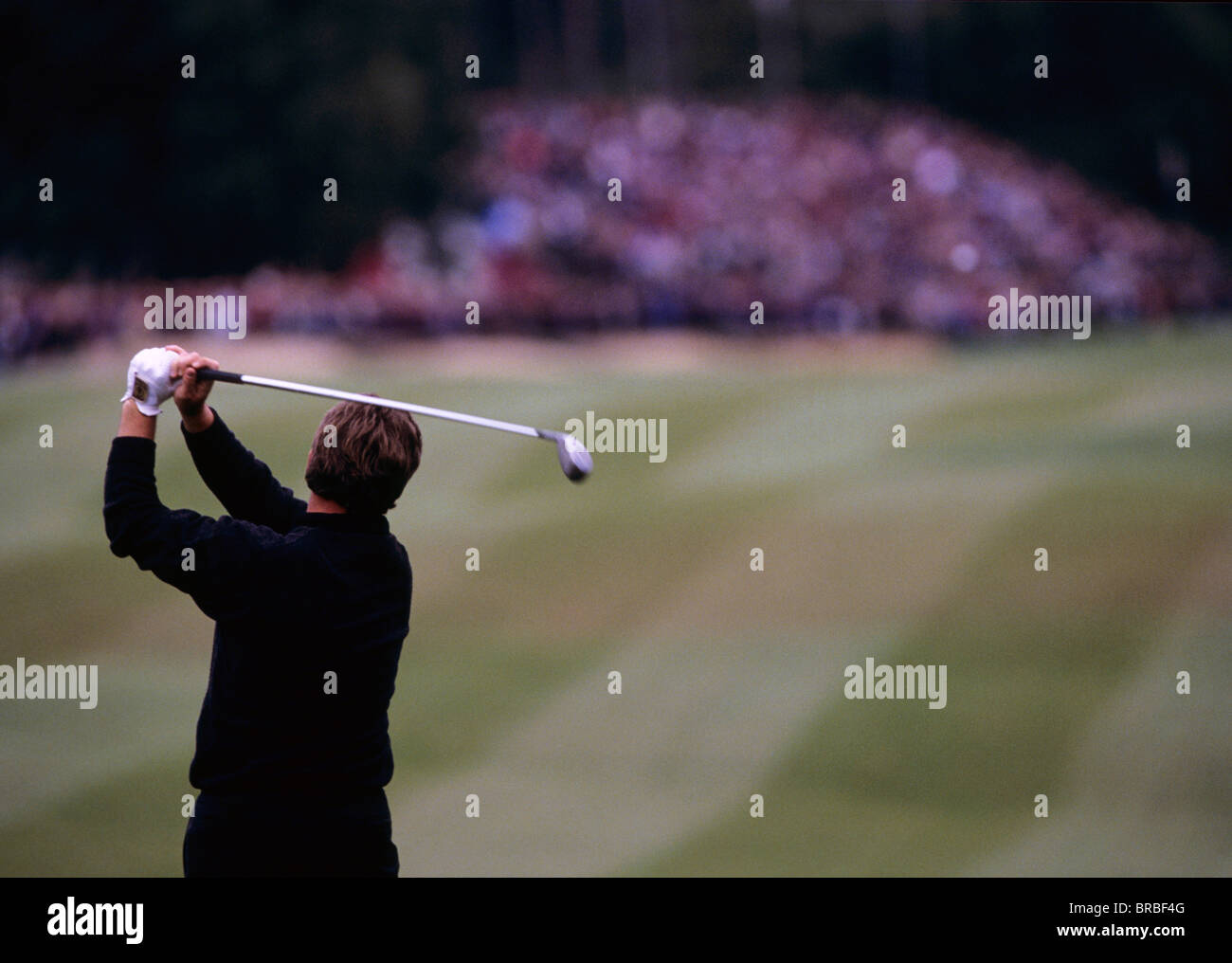 Golfer swinging and spectators hi-res stock photography and images - Alamy